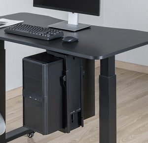 Soporte CPU colgante negro | Ergonomics Chile